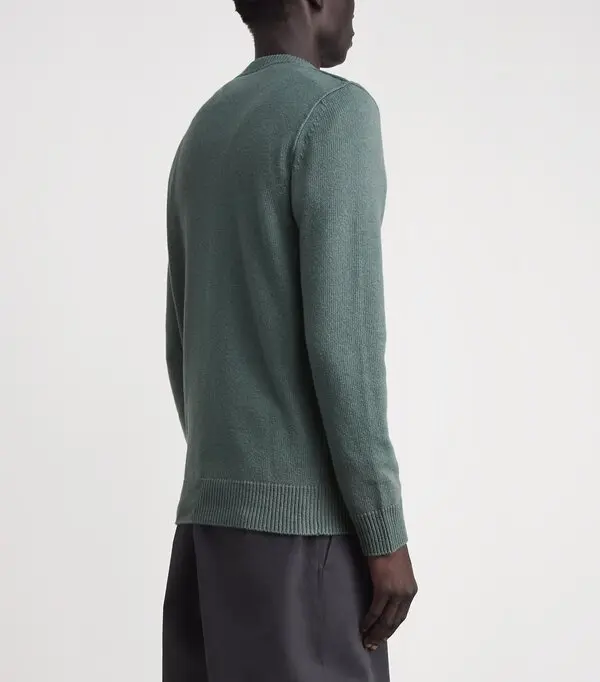 Stone Island Virgin Wool-blend Compass Sweater