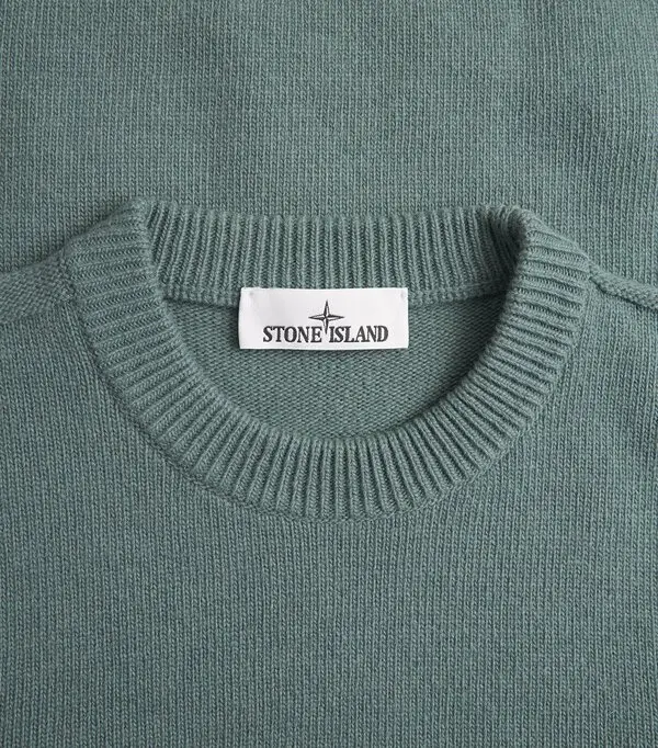 Stone Island Virgin Wool-blend Compass Sweater