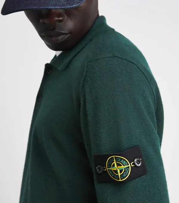 Stone Island Wool Compass Polo Sweater