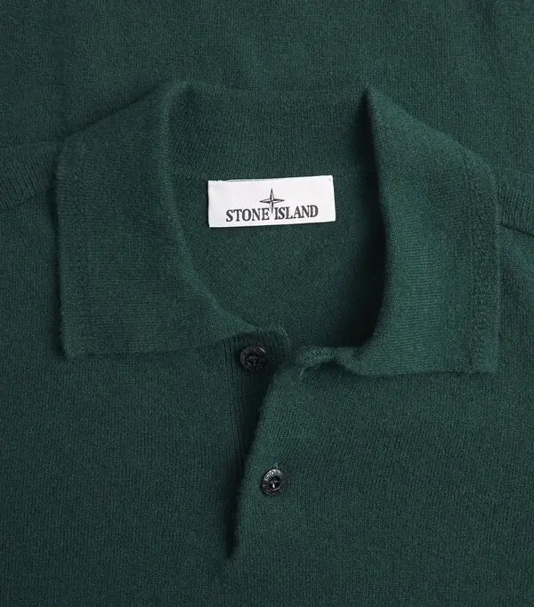 Stone Island Wool Compass Polo Sweater