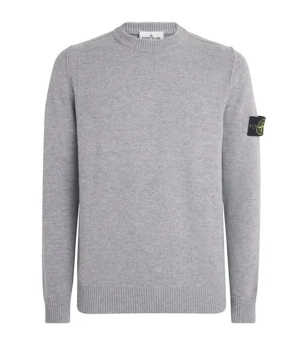 Stone Island Virgin Wool-blend Compass Sweater