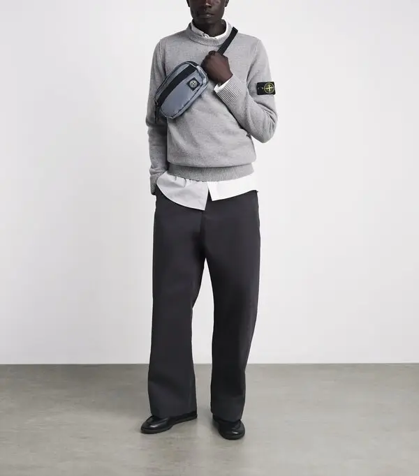 Stone Island Virgin Wool-blend Compass Sweater