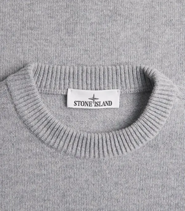 Stone Island Virgin Wool-blend Compass Sweater