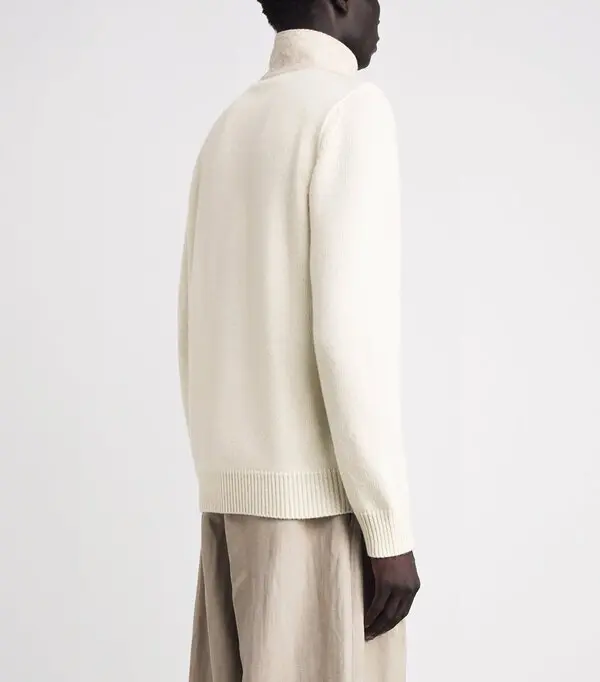 Stone Island Lambswool Stand-collar Cardigan