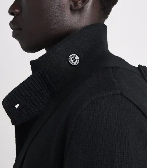 Stone Island Lambswool Stand-collar Cardigan