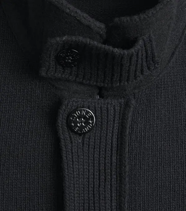 Stone Island Lambswool Stand-collar Cardigan