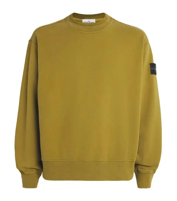 Stone Island Cotton Rib-knit Compass Sweatshirt