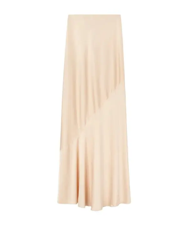 Ermanno Scervino Matte Satin Maxi Skirt