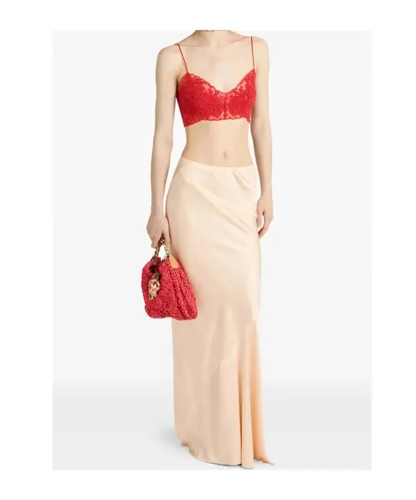 Ermanno Scervino Matte Satin Maxi Skirt