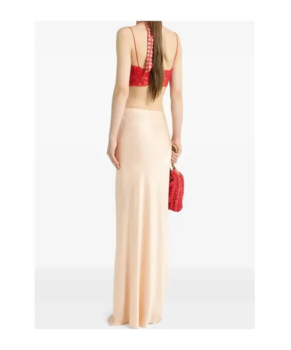 Ermanno Scervino Matte Satin Maxi Skirt