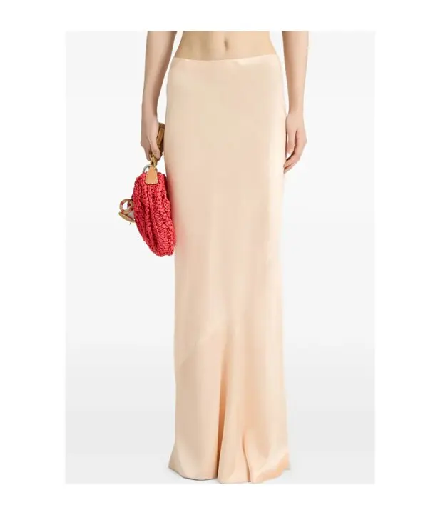 Ermanno Scervino Matte Satin Maxi Skirt