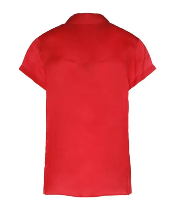 Khaite Keefe Silk Organza Shirt - Red
