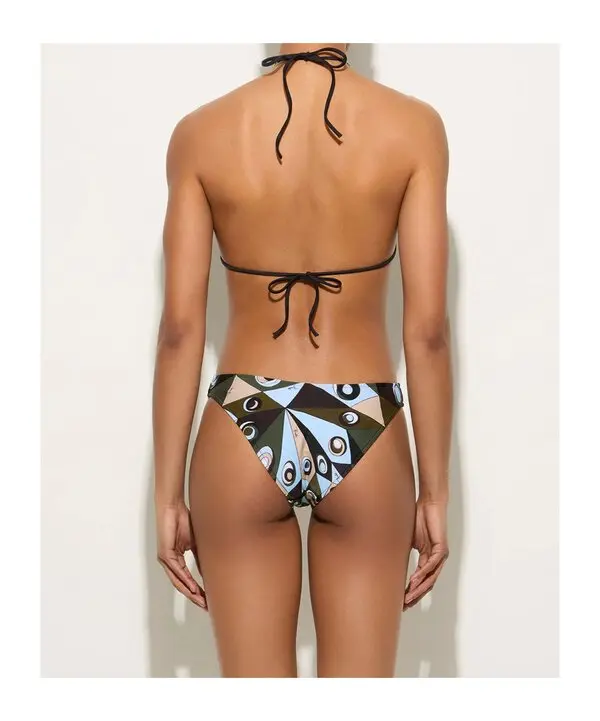 Emilio Pucci Geometric Cut-out Trikini