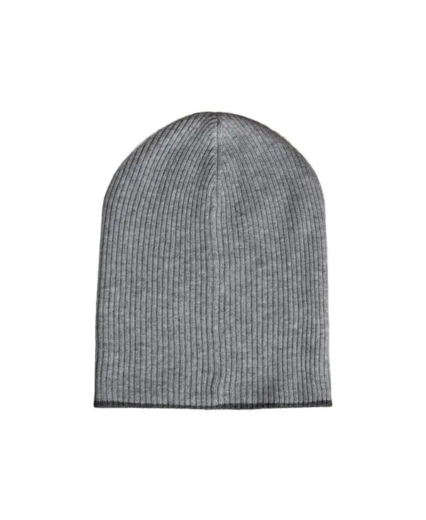 Brunello Cucinelli Contrast-trimmed Knitted Beanie
