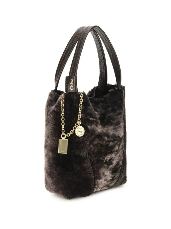 Chloé Shearling Spin Tote Bag