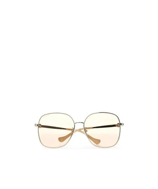 Gucci Round Frame Sunglasses - White