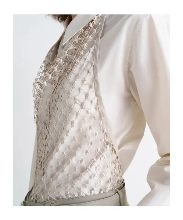 LEMAIRE Fishnet Halter Top