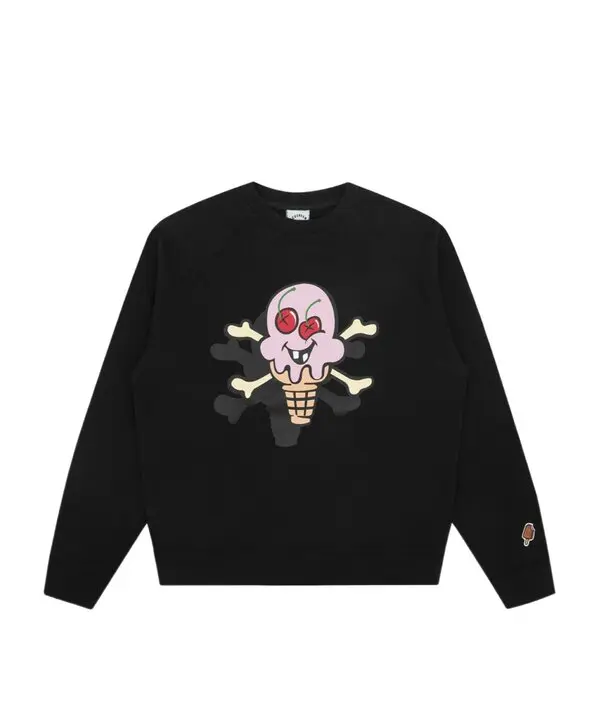 ICECREAM Long-sleeved Crew Neck Sweatshirt