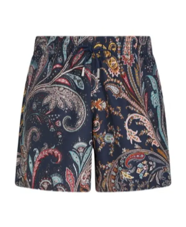 Etro Paisley-printed Swim Shorts - Black