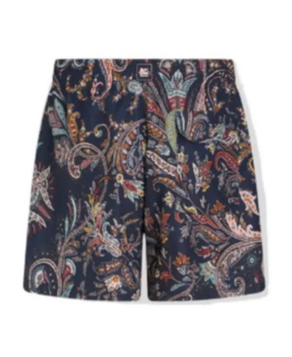 Etro Paisley-printed Swim Shorts - Black