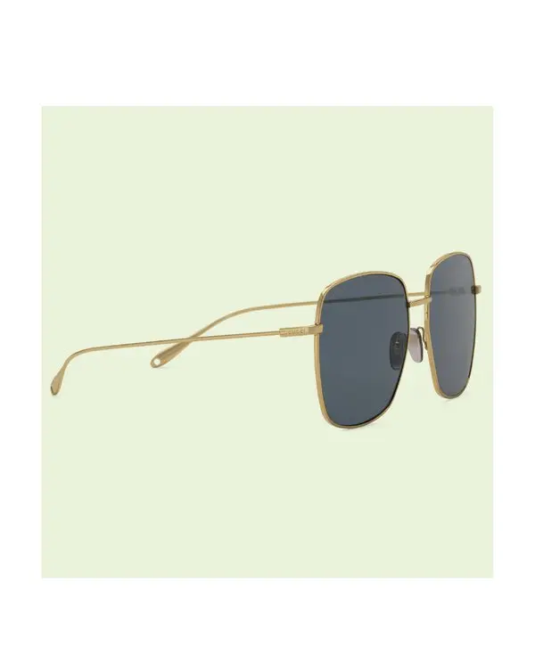 Gucci Square Frame Sunglasses With Disco Charm Detailing