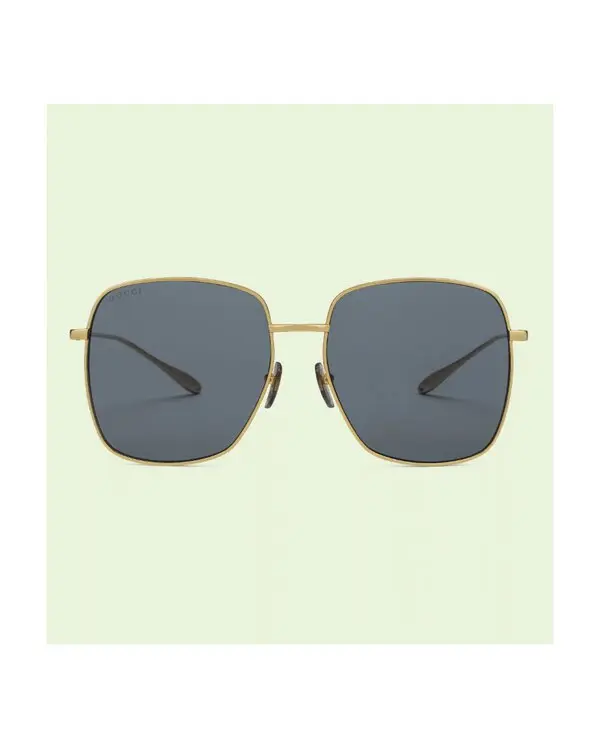Gucci Square Frame Sunglasses With Disco Charm Detailing
