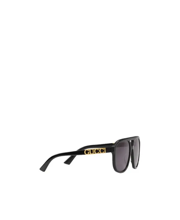 Gucci Logo-plaque Oversize-frame Sunglasses