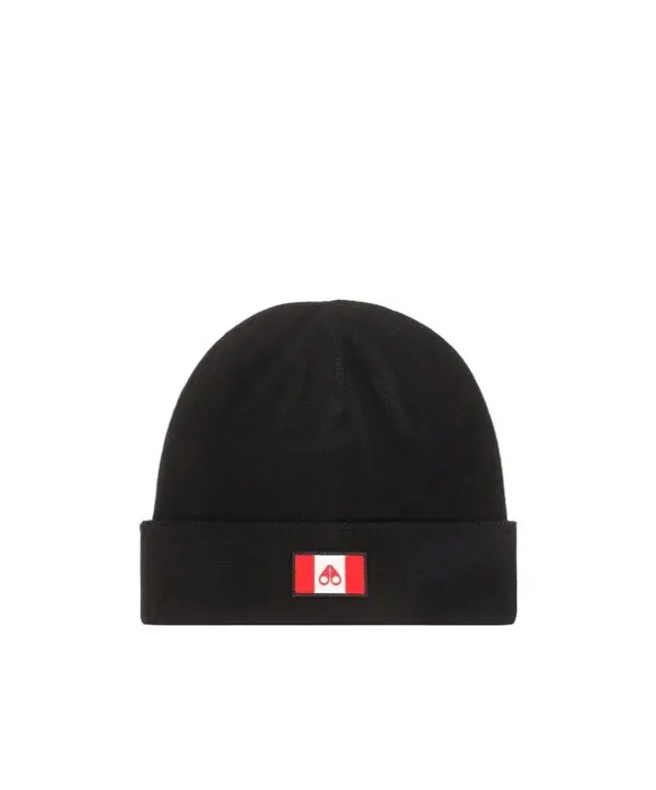 Moose Knuckles Logo Patch Woolen Cap