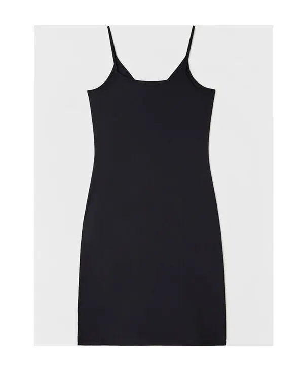 JIL SANDER V-neck Sleeveless Slip Mini Dress