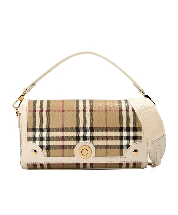 Burberry Top Handle Note Bag - Vntge Chck/soap