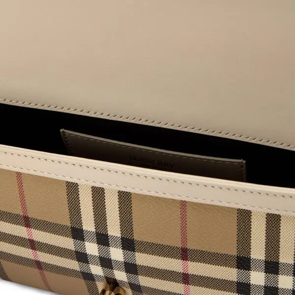 Burberry Top Handle Note Bag - Vntge Chck/soap