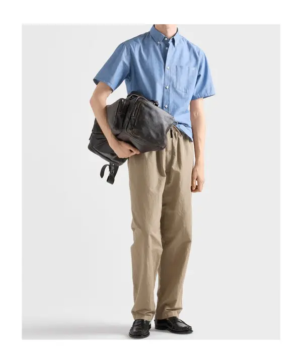 Prada Short-sleeved Chambray Shirt