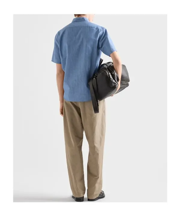 Prada Short-sleeved Chambray Shirt