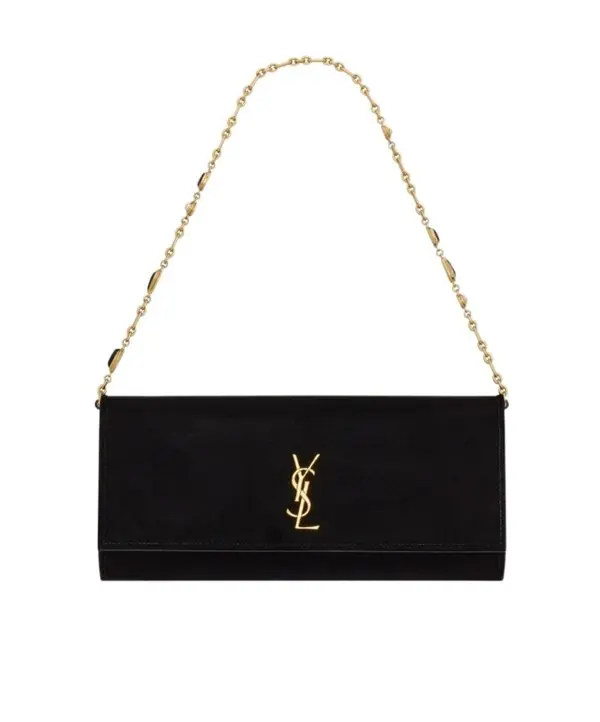 Saint Laurent Kate Clutch In Velvet