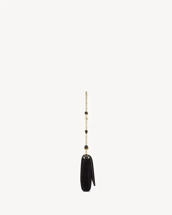 Saint Laurent Kate Clutch In Velvet