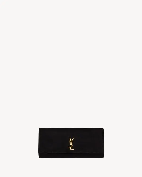 Saint Laurent Kate Clutch In Velvet