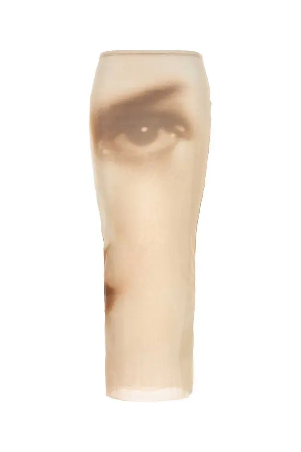 JEAN PAUL GAULTIER Printed Tulle Skirt