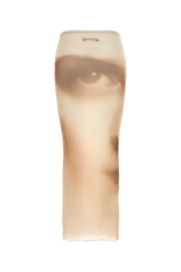 JEAN PAUL GAULTIER Printed Tulle Skirt