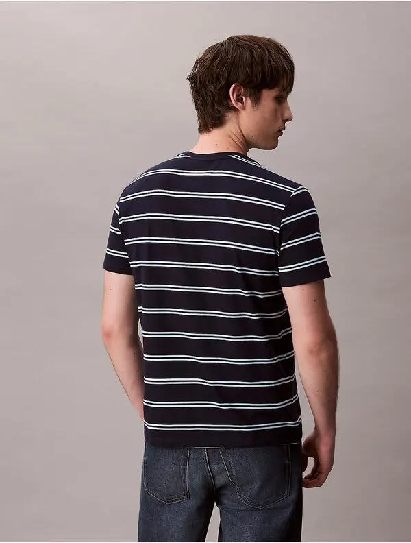 Calvin Klein Liquid Touch Stripe Crewneck T-shirt