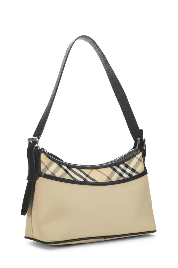 Burberry House Check Shoulder Bag - Beige