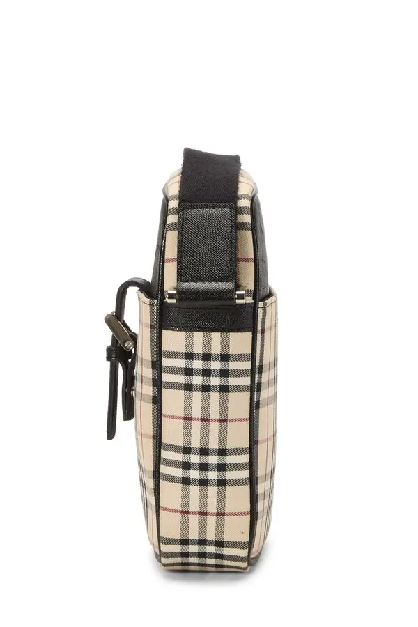 Burberry Jacquard House Check Vertical Camera Bag