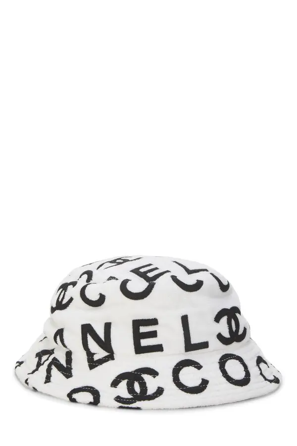 Chanel Cc' Terry Cloth Bucket Hat