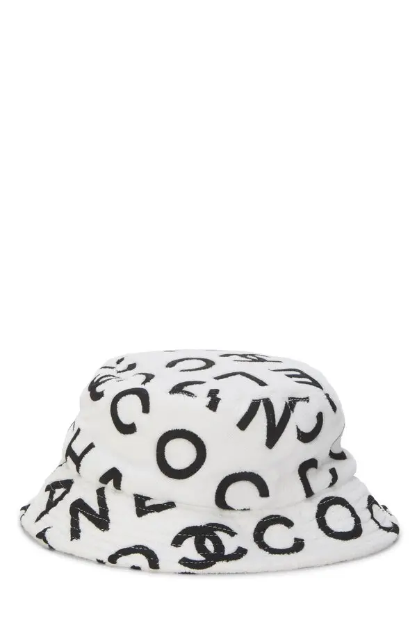 Chanel Cc' Terry Cloth Bucket Hat