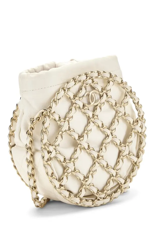 Chanel Round Caged Chain Around Crossbody