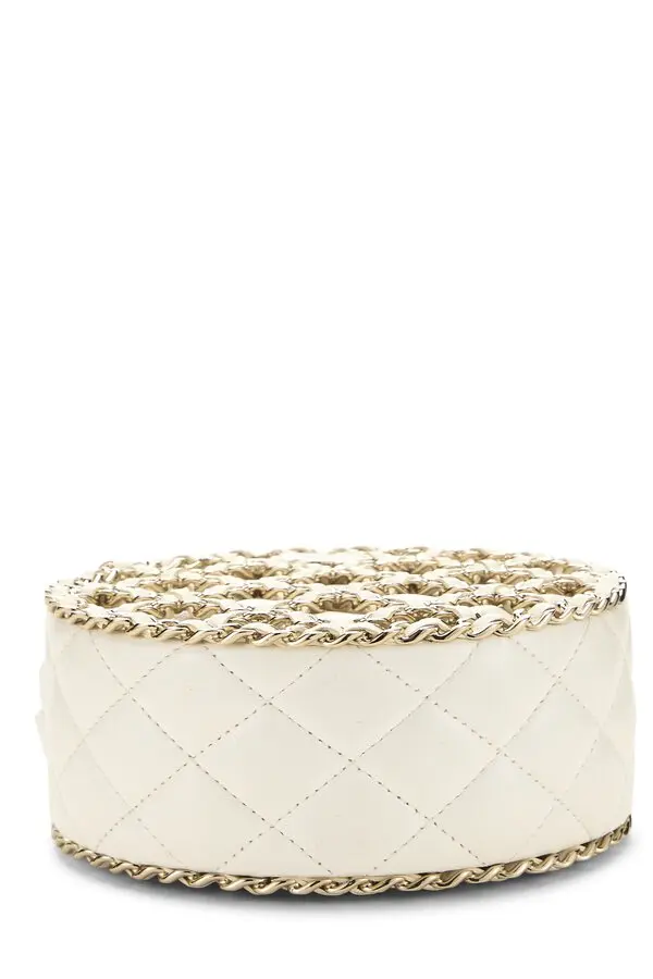 Chanel Round Caged Chain Around Crossbody