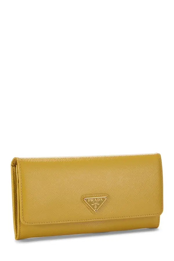 Prada Saffiano Vernice Continental Wallet