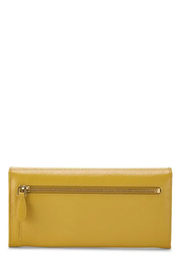 Prada Saffiano Vernice Continental Wallet