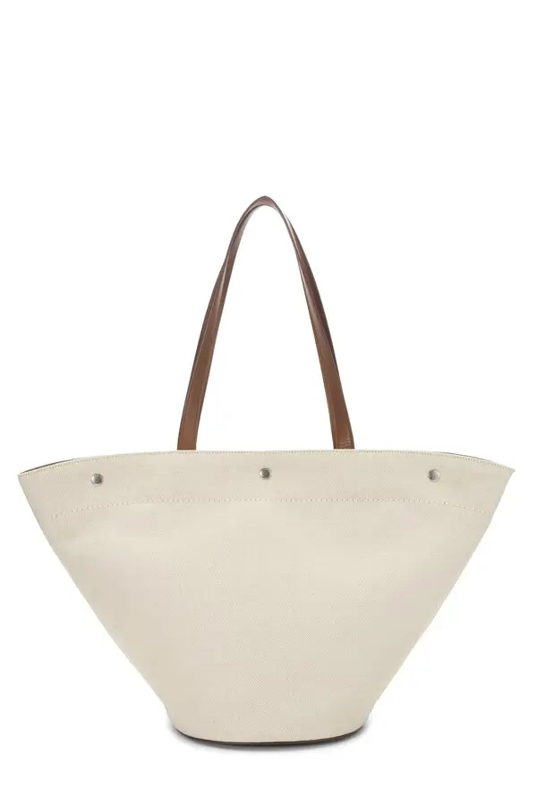 Saint Laurent Linen Rive Gauche Bucket Tote