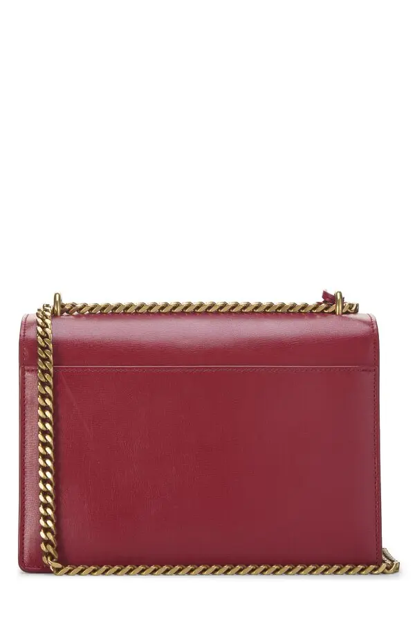 Saint Laurent Calfskin Leather Sunset Shoulder Bag - Red