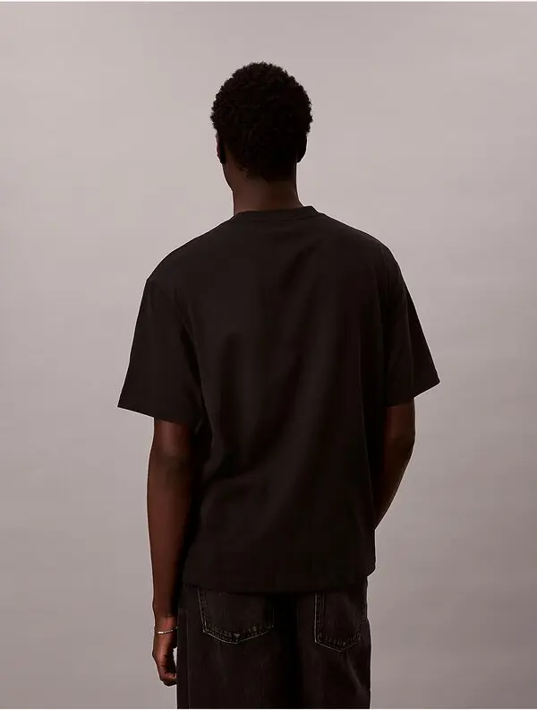 Calvin Klein Monologo Relaxed Tee - Black
